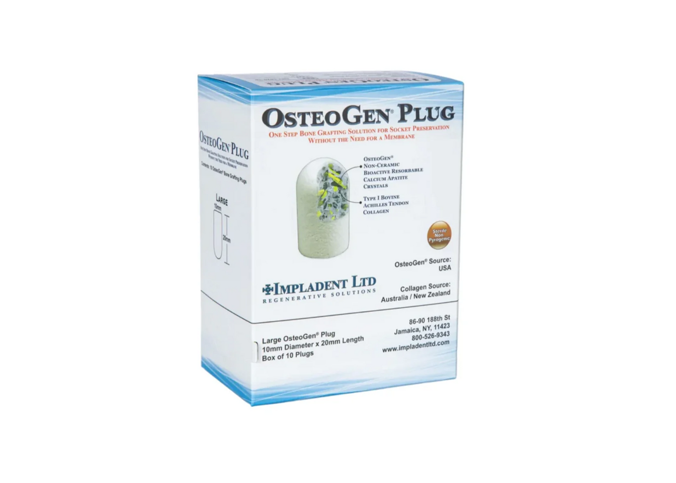 OsteoGen Bone Graft Plugs for Socket Preservation Kits