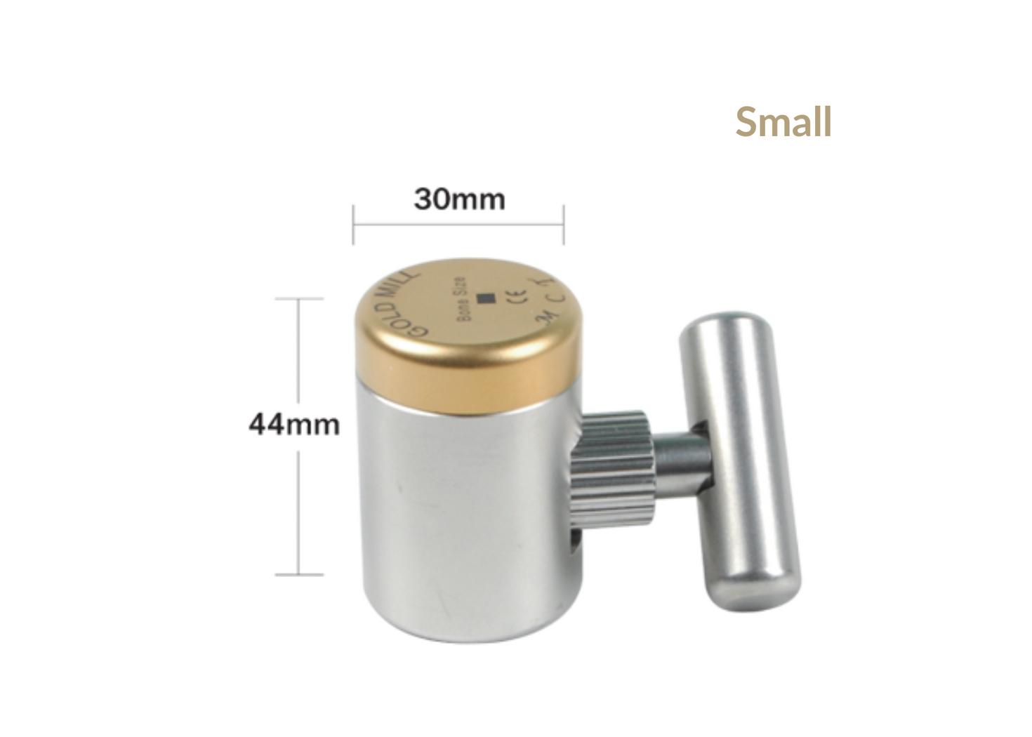 Autoclavable Dental Bone Mill | MCTbio Gold Mill for GBR