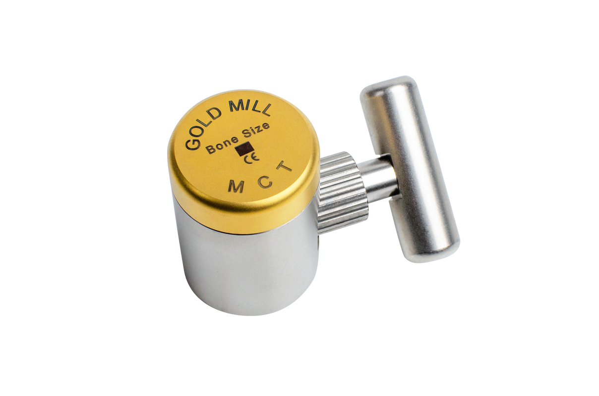 Autoclavable Dental Bone Mill | MCTbio Gold Mill for GBR