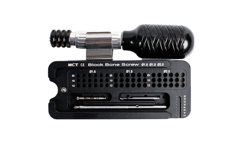 GBR Bone Screw Block Case and Screw Driver Dental Surgery Tool Kit