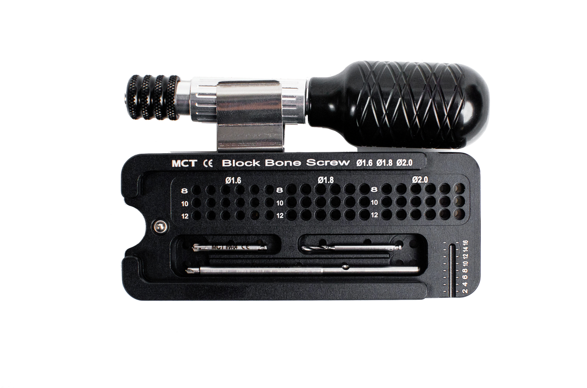 GBR Bone Screw Block Case and Screw Driver Dental Surgery Tool Kit